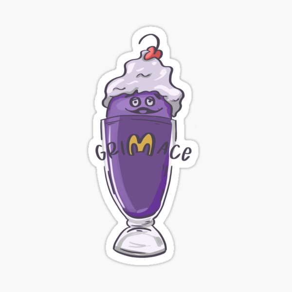 "grimace shake" Sticker for Sale by crackheadruelx | Redbubble