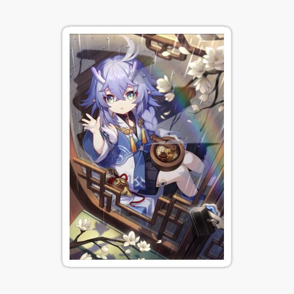 "Honkai Star Rail Cute Bailu " Sticker for Sale by SleepyShy | Redbubble