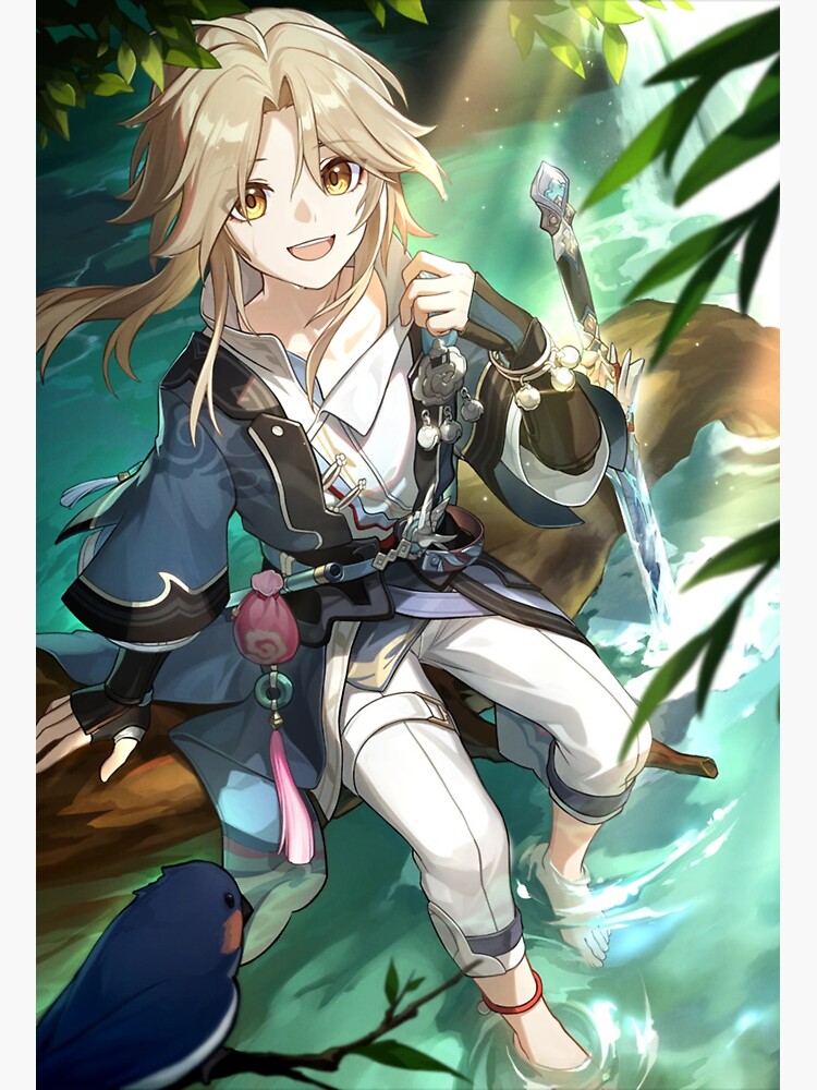 "Cute Anime Honkai Star Rail Yanqing " Sticker for Sale by SleepyShy ...