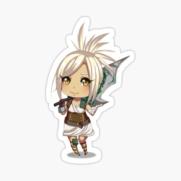 "Riven Chibi" Sticker for Sale by Hyldenia | Redbubble