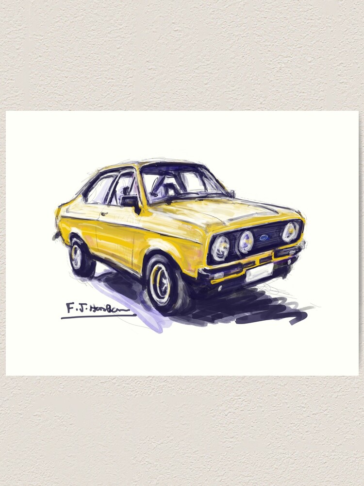 Pegatinas Coche Tuning Ford Escort Mk2 Mexico - A Photo On Album Cromos