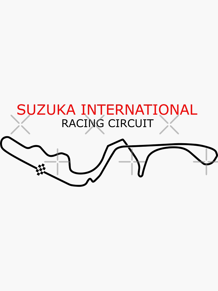"Suzuka International Racing Circuit" Sticker for Sale by rogue-design ...