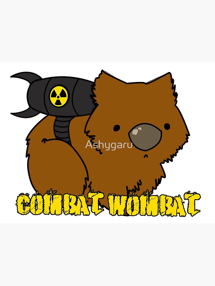 "Combat Wombat" Poster for Sale by Ashygaru | Redbubble
