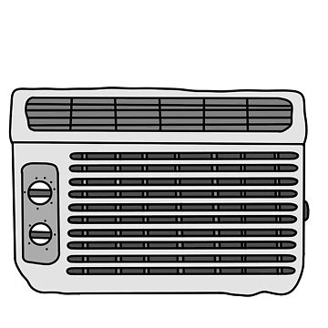 "airconditioner,AC cute cartoon" Sticker for Sale by ShawnGaf | Redbubble