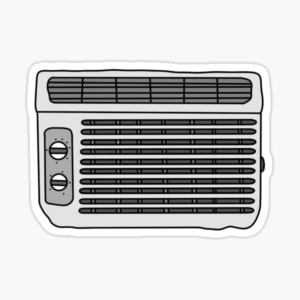 "airconditioner,AC cute cartoon" Sticker for Sale by ShawnGaf | Redbubble