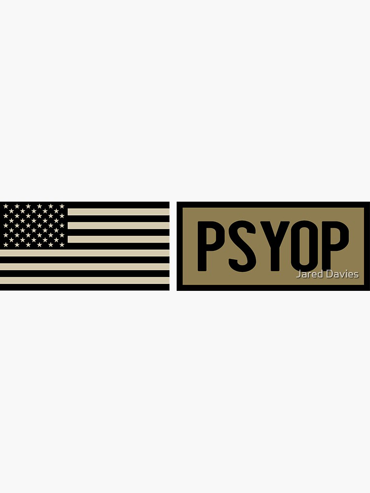 "Military: PsyOp" Sticker for Sale by Jared Davies | Redbubble