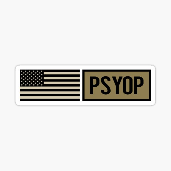 "Military: PsyOp" Sticker for Sale by Jared Davies | Redbubble