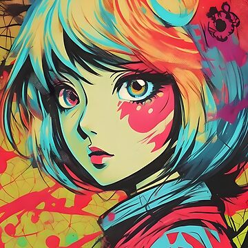 "Pop Art Manga | Anime Girl Girl | kawaii | fantasy art | AI artwork ...