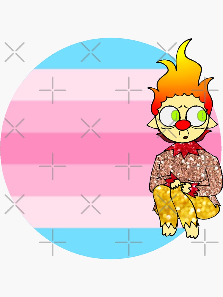 "Heat Miser Tranfem Flag" Sticker for Sale by TheGothDork | Redbubble