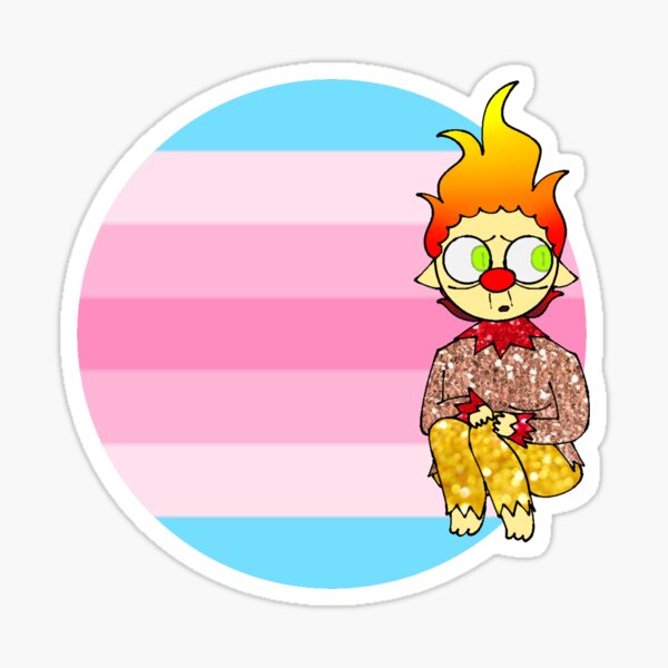 "Heat Miser Tranfem Flag" Sticker for Sale by TheGothDork | Redbubble