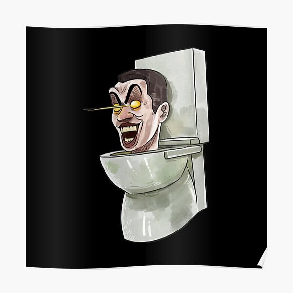 "skibidi toilet" Poster for Sale by kamres | Redbubble