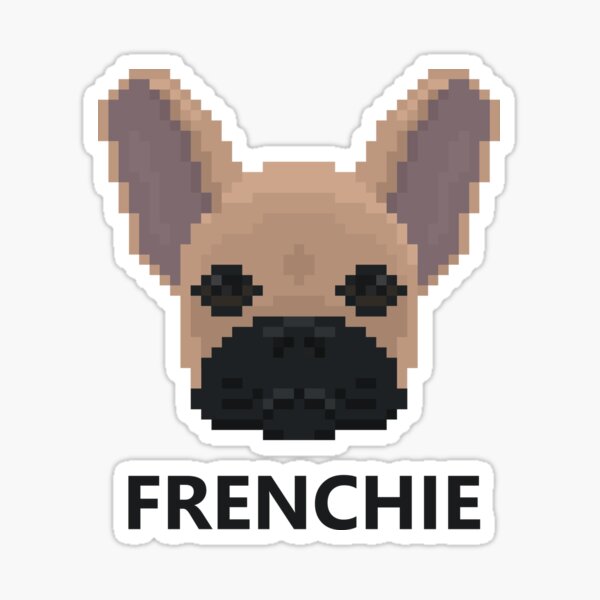 Pegatina «'Frenchie' Pixel Art» de raemay | Redbubble