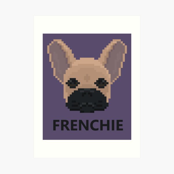 "'Frenchie' Pixel Art" Art Print for Sale by raemay | Redbubble