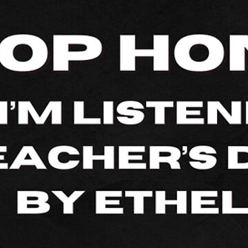 "Stop Honking (Ethel Cain) (B&W Version)" Sticker for Sale by Schmitzmk ...