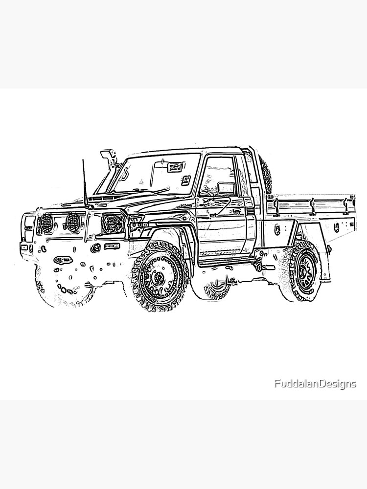 "79 Series Landcruiser Line Image Picture Tough Toyota" Poster for Sale ...