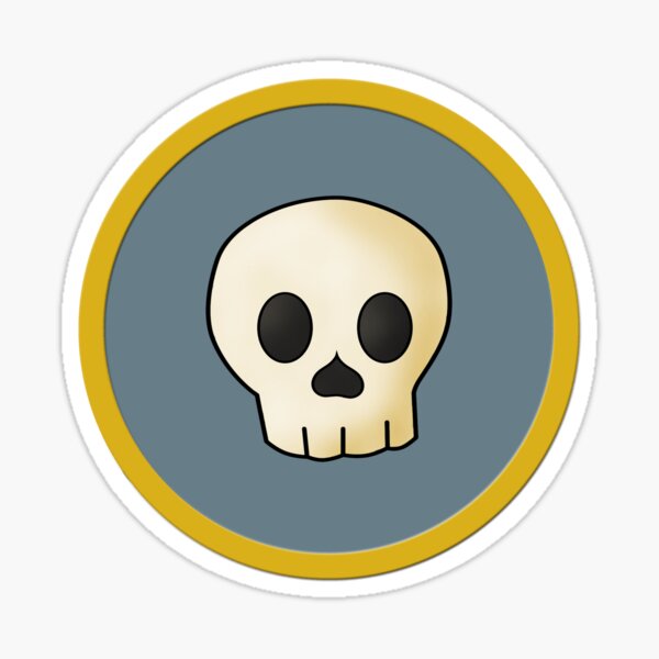"Questionable Merit Badges - Necromancy" Sticker for Sale by mxminty ...