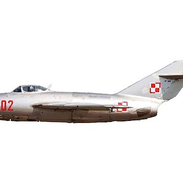 "Mikoyan Gurevich MiG 15 FAGOT Fighter Jet side view Polish Air Force ...