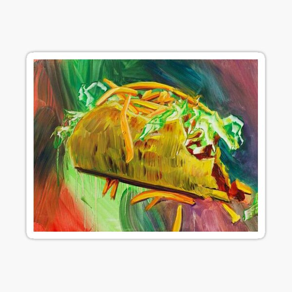 "Taco Tuesday Art Work and Patterns" Sticker for Sale by steveothehero ...