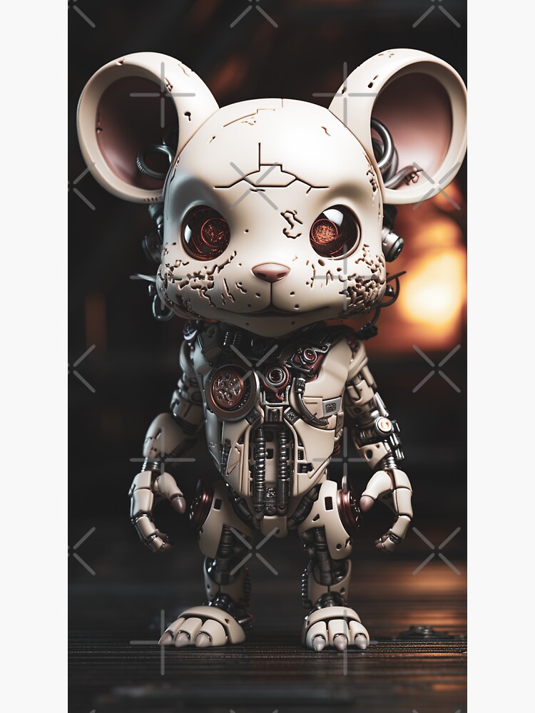 "Cyborg Zombie Rat" Sticker for Sale by NBazilenco | Redbubble