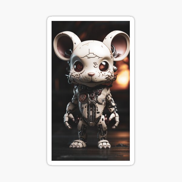 "Cyborg Zombie Rat" Sticker for Sale by NBazilenco | Redbubble