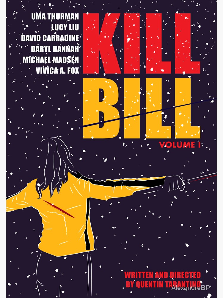 "Kill Bill Vol.1 Minimal" Sticker by AlexandreBP | Redbubble