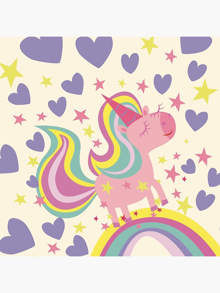 Some Rainbow Unicorn Love Poster By 97design Redbubble