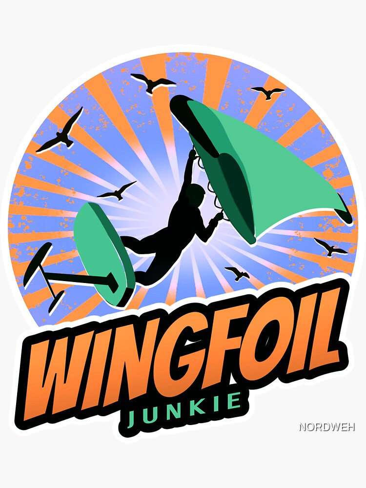 "Stickers for wing foiling fans" Sticker by NORDWEH | Redbubble
