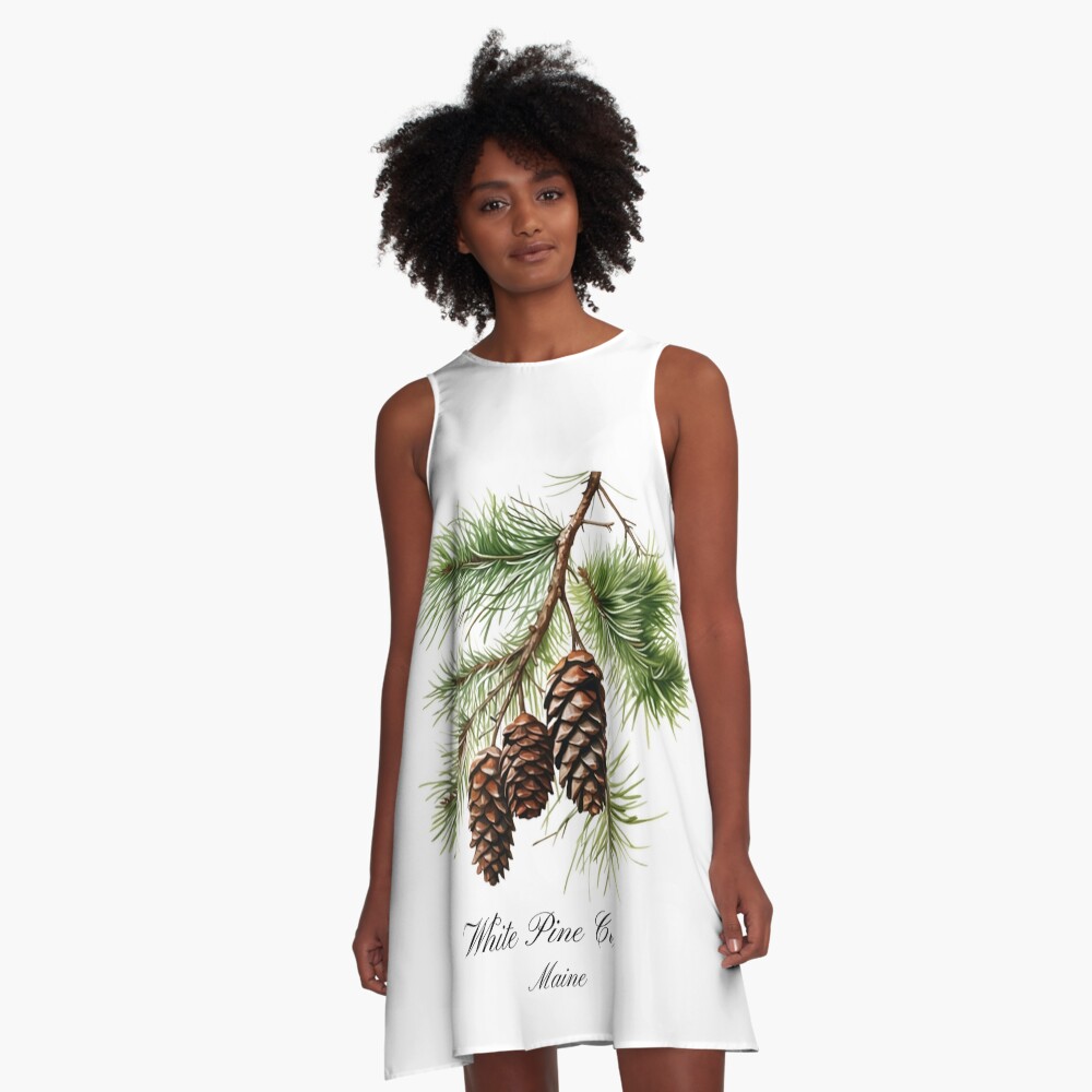 "Maine State Flower- White Pine Cone" Sticker for Sale by bjfeutz ...