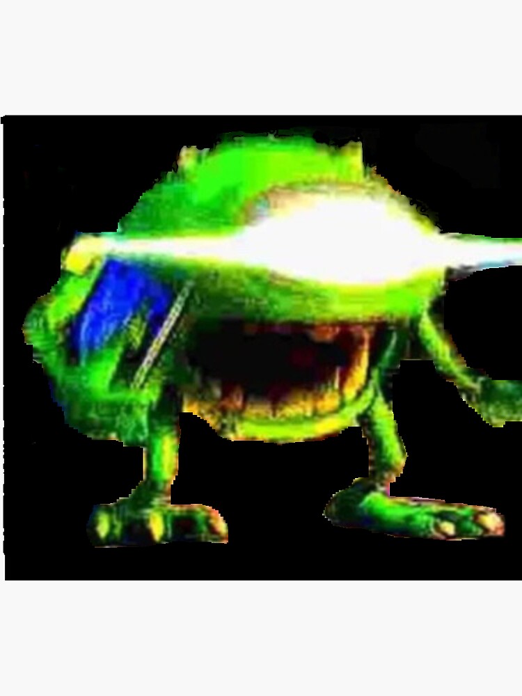 "Angry mike wazowski meme" Sticker for Sale by Leala Bemus | Redbubble