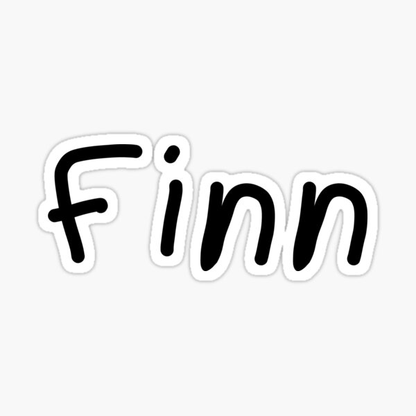 "Name Sets: Finn" Sticker for Sale by Iyuda | Redbubble