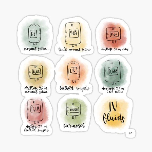 "Watercolor IV Fluids" Sticker for Sale by Splitbrainart | Redbubble
