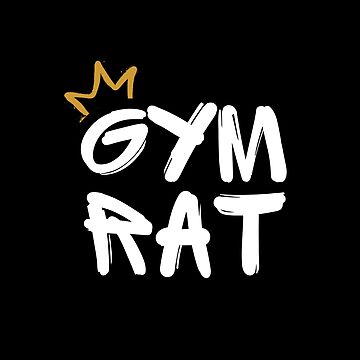 "GYM RAT" Sticker for Sale by Zen Fit | Redbubble