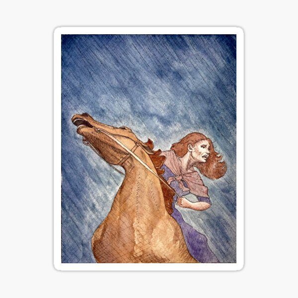 "Sybil Ludington" Sticker for Sale by Vangoghlove | Redbubble