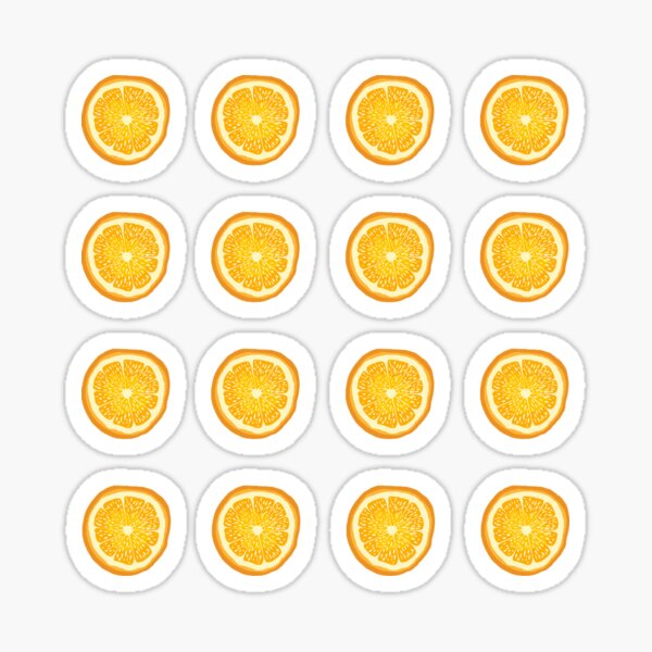 "Orange slices set" Sticker by LaCollineStudio | Redbubble