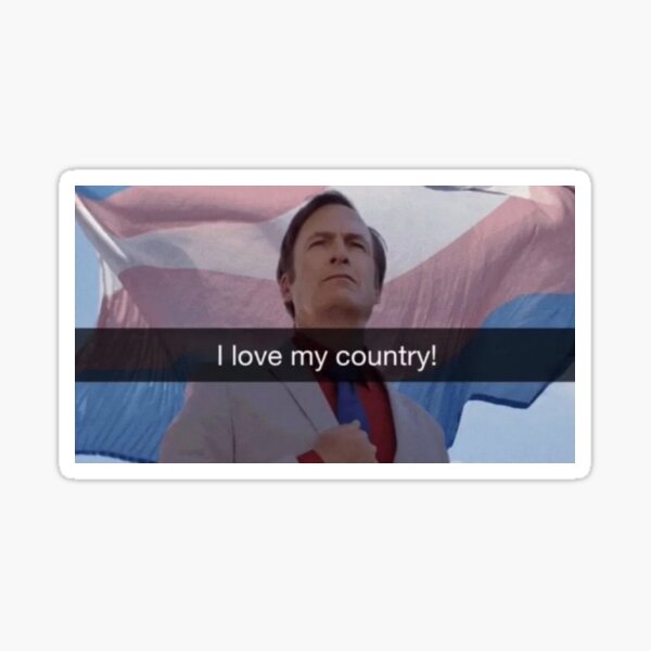 "Better Call Saul Goodman Jimmy Mcgill Trans Flag" Sticker for Sale by ...