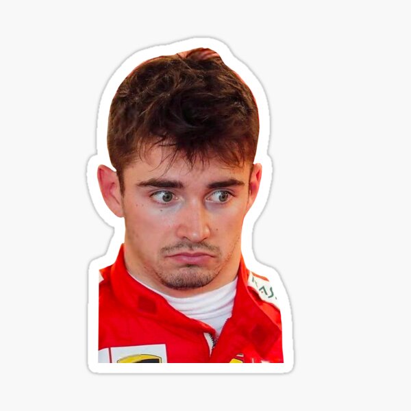 "Charles Leclerc Disgust Face Meme " Sticker for Sale by F1content ...