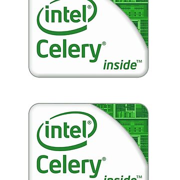 "Intel Celery" Sticker for Sale by callumpy | Redbubble