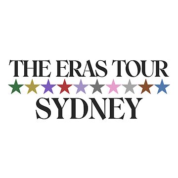 "The Eras Tour - Sydney" Sticker for Sale by kelsogallagher | Redbubble