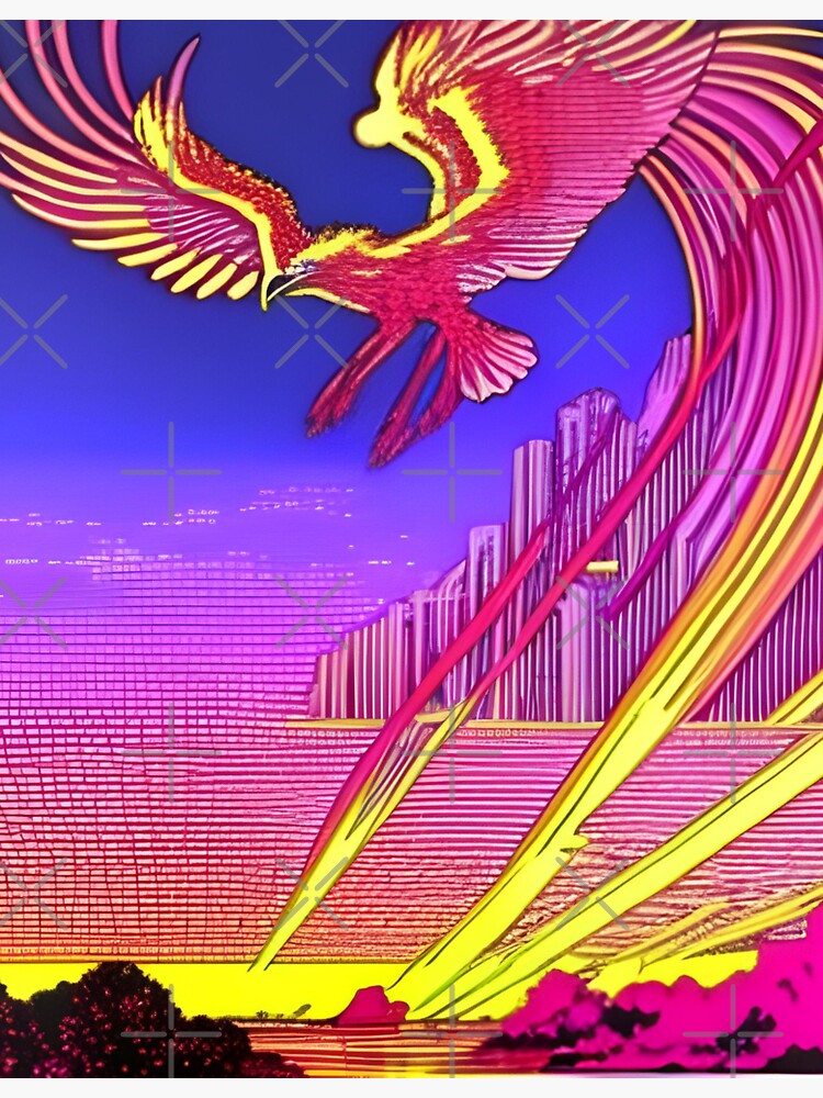 "Sunset Pheonix " Sticker for Sale by MilfsnDilfs | Redbubble