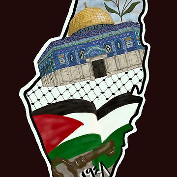 "to palestine we will return" Sticker for Sale by jmghannam | Redbubble