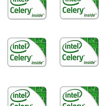"Intel Celery" Sticker for Sale by callumpy | Redbubble