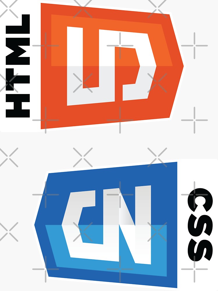 "HTML5­ + CSS3­" Sticker for Sale by bowmen | Redbubble