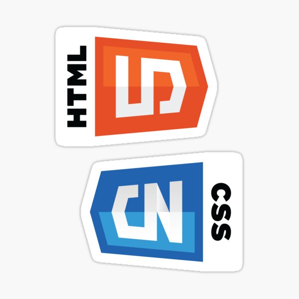 "HTML5­ + CSS3­" Sticker for Sale by bowmen | Redbubble