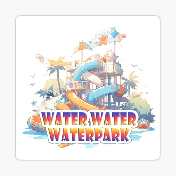 "Waterpark I Love Waterparks" Sticker for Sale by duke818 | Redbubble