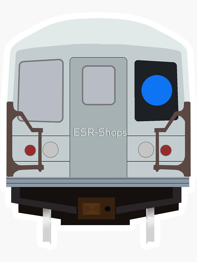 "Blue Line r42 NYC MTA Subway Vector Art" Sticker for Sale by ESR-Shops ...