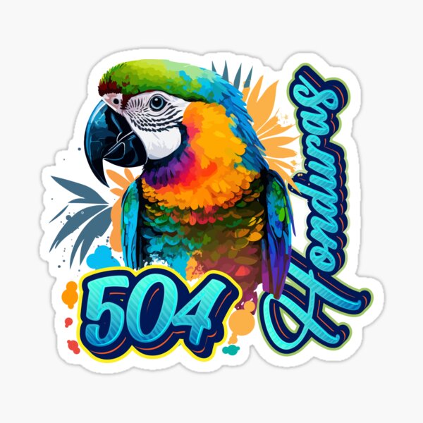 Pegatina con la obra «Guacamaya Colorida Honduras» de ulisesv19 | Redbubble