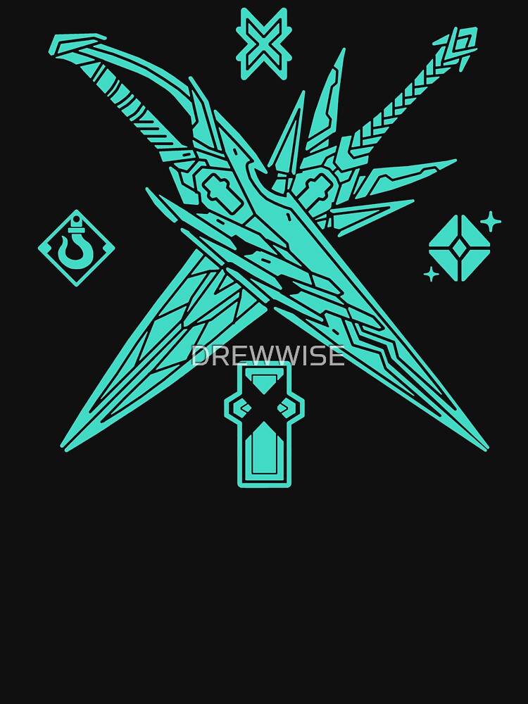 "X BLADES" T-shirt for Sale by DREWWISE | Redbubble | xenoblade t ...