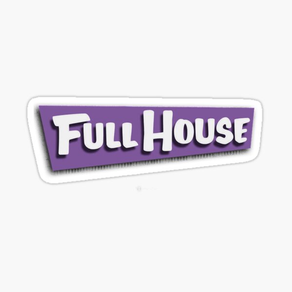 "Full House Logo" Sticker for Sale by pan-tien | Redbubble