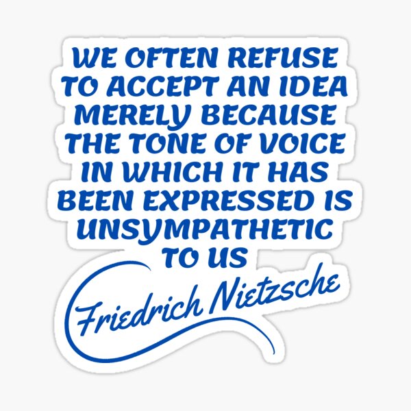 "Friedrich Nietzsche Quotes - Idea" Sticker for Sale by Writer Quotes ...