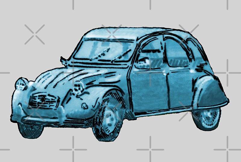 "Citroen 2cv Duck" by Emmy Meester | Redbubble